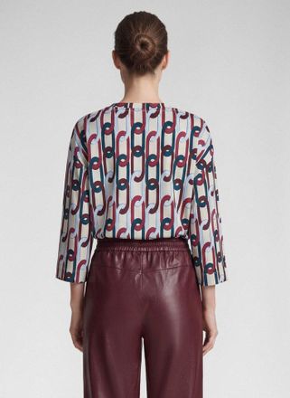 Rabe 3/4-Arm-Shirt mit grafischem Muster