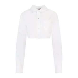 Coperni Femme, Blouses et Chemises, Blanc, Taille: 36 FR Chemise Courte en Coton