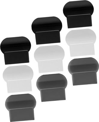 Lurrose 9 St&uuml;ck Toilettendeckelheber aus Langlebigem PC Material Leicht und Einfach zu Reinigen Selbstklebend Schnelle Montage ohne Schrauben f&uuml;r Zuhause B&uuml;ro