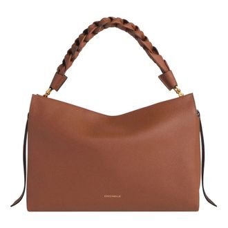 Coccinelle Femme, Sacs, Brun, Taille: ONE Size Sac Grana Double Cognac Noir