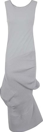 Pleats Please Issey Miyake Maxikleid - Grau