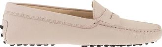 Tod's Refined Leather Loafers With Hand-Stitched Detaili - Gr. 36,5 (EU) - in Rosa
