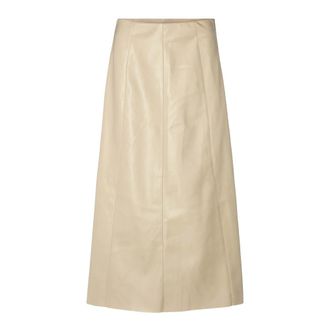 Rue de Femme Leather Skirts - - Skirts - Damen - Beige - XS