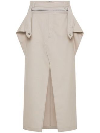 Dion Lee Midirock mit Reißverschluss - Nude