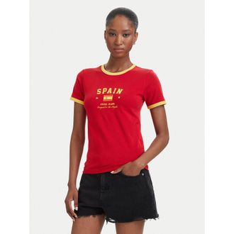 Guess T-Shirt W6YI16 K3995 Rot Slim Fit