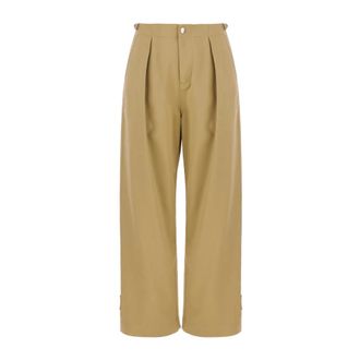 Burberry Wide Hosen - - Trousers - Damen - Gr&uuml;n - 3XS