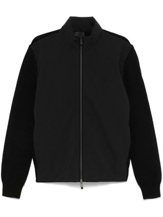 Moncler cardigan zippé à design matelassé - Noir