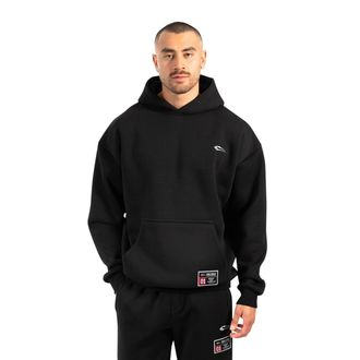 Smilodox Hoodie Herren Rayk, Kapuzenpullover mit Logo auf Brust und gro&szlig;em R&uuml;ckenprint, Pulli K&auml;ngurutasche, B&uuml;ndchen weicher Stoff, sportlicher Sweater f&uuml;r Al