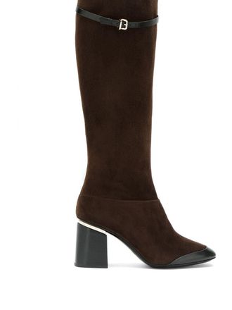 Tod's 70mm suede knee boots - Braun