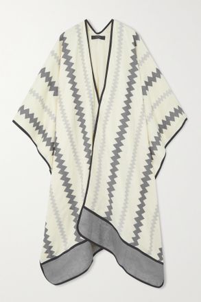 Vita Kin Ola &Uuml;berwurf Aus Leinen Mit Applikationen - Creme