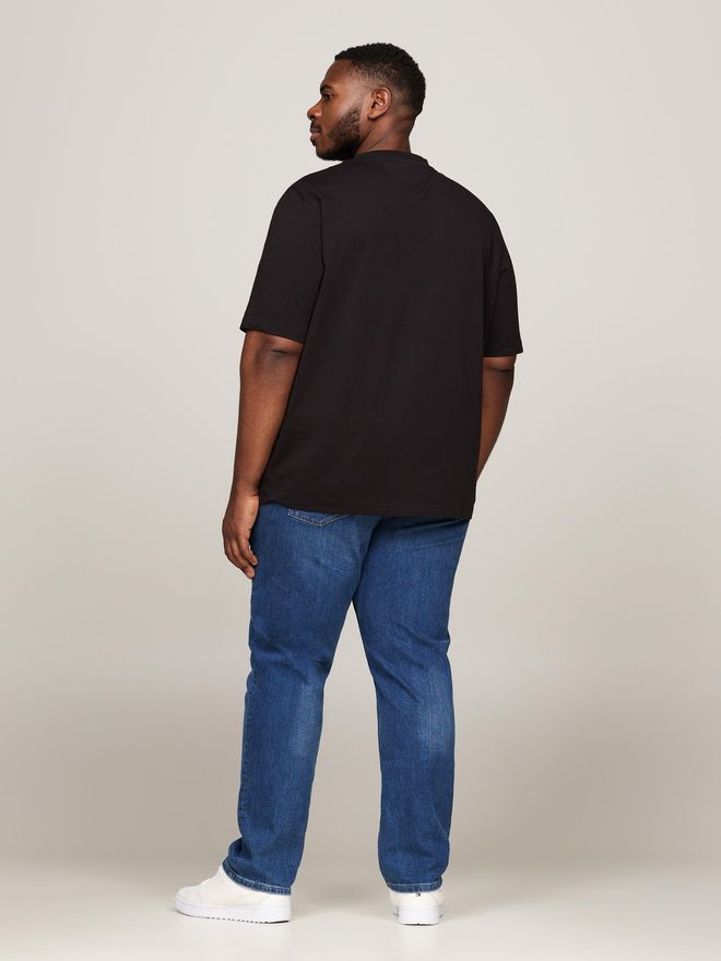 Tommy Hilfiger Big Tall T Shirt BT HILFIGER STACK TEE B Herren Gr. XXXL schwarz Single Jersey Obermaterial 100 Baumwolle TOMMY HILFIGER BIG TALL casual Rundhals ab 39 90 auf Stylight