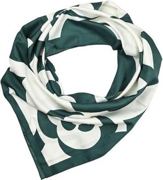 Lumberjack &Eacute;charpe/Foulard Femme en Pure Soie, Carr&eacute; 90x90 cm, Motif Floral, avec Bo&icirc;te Cadeau