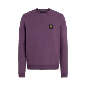 Belstaff Klassischer Dark Garnet Sweatshirt aus Boucl&eacute; Baumwolle - - Sweatshirts & Hoodies - Herren - Lila - L