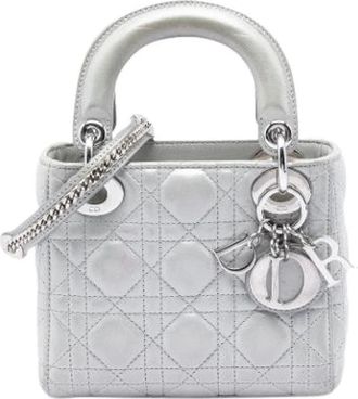 Dior Pre-owned Lady Dior - Femme - Pre-owned - Gris - Taille: ONE Size