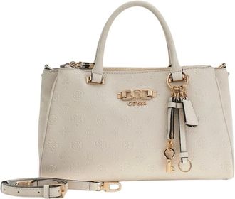 Guess Femme, Sacs, Beige, Taille: ONE Size Anise Triple Comp Satchel