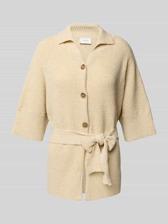 More Strickjacke mit Bindeg&uuml;rtel