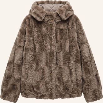 BLONDE No.8 Blonde No.8 Kunstfell-Jacke Anjy beige