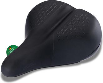 CONTEC Fahrradsattel Anatomic City, 272x227 mm, aus Polyurethan, Stoßdämpfend, bequemer Fahrradsattel, inkl. Skala, Ergonomischer Fahrrad Sattel für Herren &