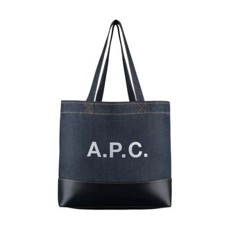 A.P.C. Tote Axel EW - - Bags - Herren - Blau - ONE SIZE