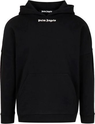 Palm Angels Homme, Sweatshirts et sweats &agrave; capuche, Noir, Taille: S Classic Logo Over Sweat &agrave; capuche