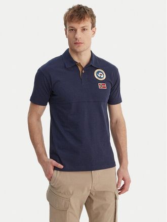 Napapijri Poloshirt E-Reflect NP0A4H4B Dunkelblau Relaxed Fit