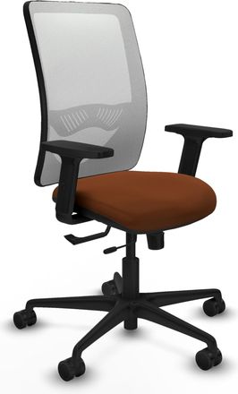 Piqueras y Crespo Atmungsaktiver B&uuml;rostuhl Zulema mit 2D-Armen, h&ouml;henverstellbare Lendenwirbelst&uuml;tze, ausgestattet mit Syncro/Traslack und Schneidschaum, mit Rollen von