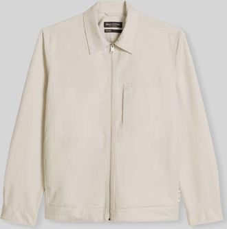 Marc O'Polo Regular Fit Hemdjacke aus Baumwoll-Leinen-Mix