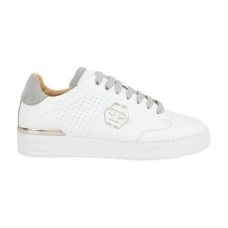 Philipp Plein Leather Lo-Top Sneakers - - Shoes - Herren - Wei&szlig; - 45 EU