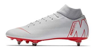 Nike Nike Superfly 6 Academy SG, Sneakers Basses Mixte Adulte, Multicolore (Wolf Grey/Lt Crimson/Pure Platinum 001), 40 EU