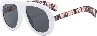 Generic Lunettes De Soleil D&eacute;coratives &Agrave; Monture Large For Homme Et Femme, Id&eacute;ales For Lext&eacute;rieur, Les Vacances La Conduite(White)