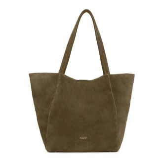 Kazar Gro&szlig;e Wildleder-Schultertasche - - Bags - Damen - Gr&uuml;n - ONE SIZE