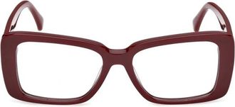 Max Mara Lunettes &agrave; clip - Femme - Accessoires - Rouge - Taille: 53 MM