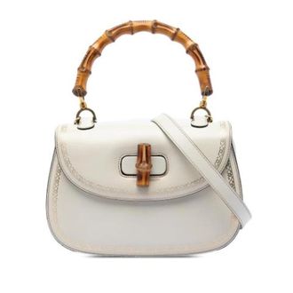 Gucci Pre-owned Bamboo Satchel - - Pre-owned - Damen - Wei&szlig; - ONE SIZE