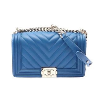Chanel Sac bandouli&egrave;re vintage Pre-owned - Femme - Pre-owned - Bleu - Taille: ONE Size