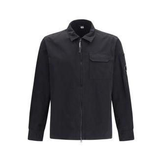 C.P. Company Gabardine Zip Overshirt - - Jackets - Herren - Schwarzk - S