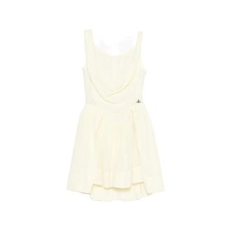 Vivienne Westwood Femme, Robes, Beige, Taille: 36 FR Mini Robe Sunday