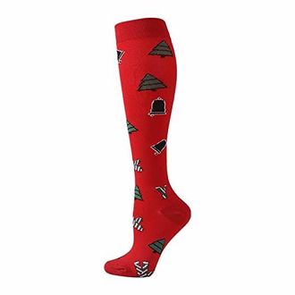 Generic Chaussettes Femme Fantaisie Funny Socks Chaussettes Imprim&eacute;es De No&euml;l Chaussettes Longues Tubes Id&eacute;ales Pour Les C&eacute;l&eacute;brations DHiver