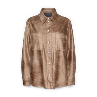 Elena Miro Unstrukturierte Jacke - - Blouses & Shirts - Damen - Beige - 5XL