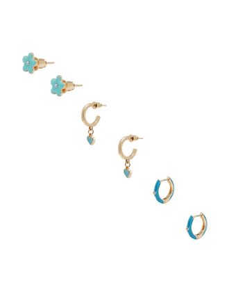 8 by YOOX ENAMELLED EARRINGS SET
