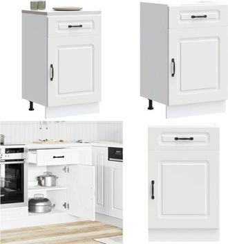 vidaXL Vidaxl - Armoire de cuisine Kalmar blanc bois ding&eacute;nierie