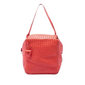 Bottega Veneta Pre-owned Gewebte Nappa Schultertasche - - Pre-owned - Damen - Orange - ONE SIZE