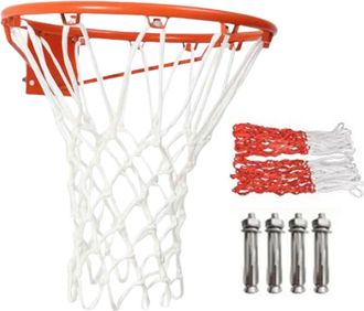 Generico Basketball-Netz, Ersatz f&uuml;r Basketball, mit Netz f&uuml;r jedes Wetter, rostfrei, f&uuml;r Fitnessstudio, Eingang, Fitnesscenter, Garage, Camping