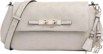 Guess Sac bandouli&egrave;re &agrave; rabat Carmella - Femme - Sacs - Gris - Taille: ONE Size
