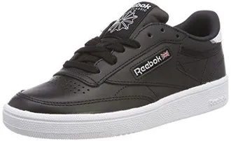 Reebok Femme Club C 85 Emboss Baskets, Noir (Black/White), 38.5 EU