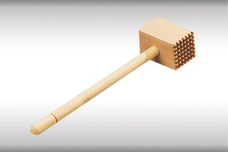 KESPER Fleischklopfer Toskana, Fleischhammer, aus Buchenholz, Ma&szlig;e: 320 x 50 x 80 mm, aus Buchenholz