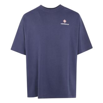 Casablanca Oversized T-Shirt - - Tops - Herren - Blau - M