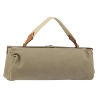 Miu Miu Pre-owned Canvas Hand Bag - - Pre-owned - Damen - Beige - ONE SIZE
