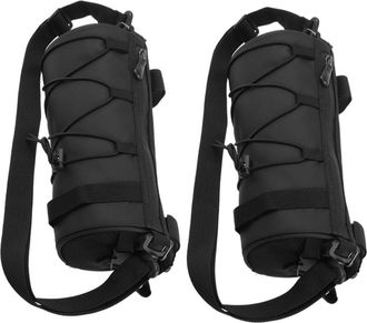 IFUNDOM 2 St&uuml;ck Fahrrad Lenkertasche Kleine Werkzeugtasche f&uuml;r Mountainbike Verstellbare Befestigung Wetterbest&auml;ndige Front Rahmentasche f&uuml;r Outdoor Radsport