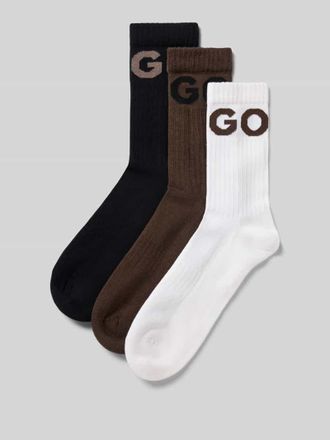 HUGO BOSS Socken mit gro&szlig;em Logo-Schriftzug im 3er-Pack