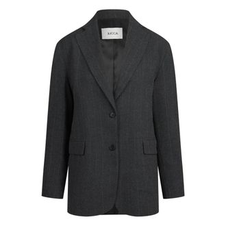 Jucca Ma&szlig;geschneiderter Nadelstreifen-Blazer - - Jackets - Damen - Grau - 2XS